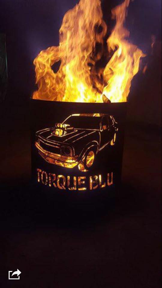 Aussie Fire Buckets with car - INNOVATIVE METALWORX